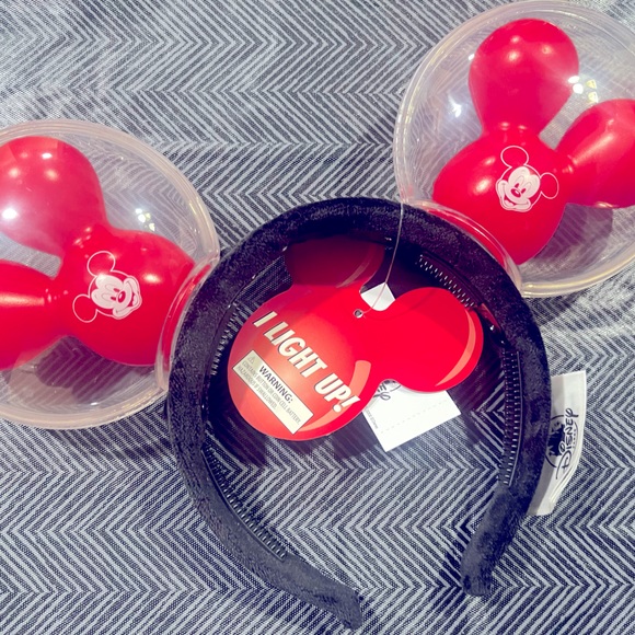 Disney | Accessories | New Disneyland Mickey Mouse Light Up Ears | Poshmark